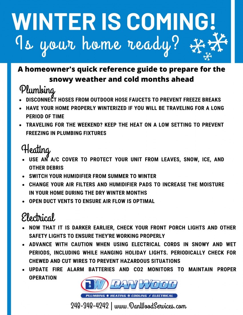Residential Winter Checklist | Dan Wood Services